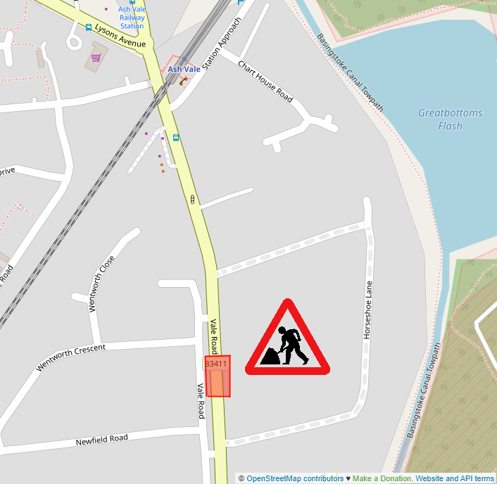 SSC Speed bump repair: B3411 Vale Road overnight road works - Ash ...