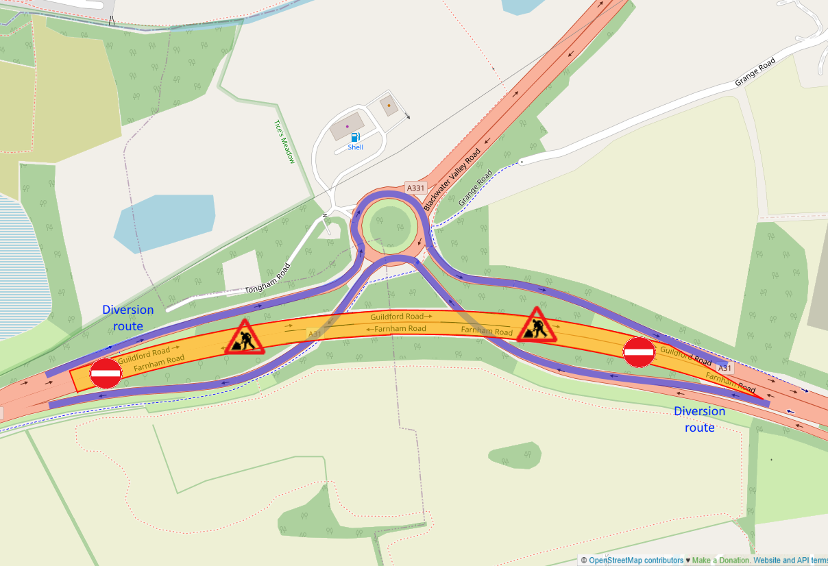 SCC Bridge Repair: A31 overnight Closures (2021) - Ash Parish News