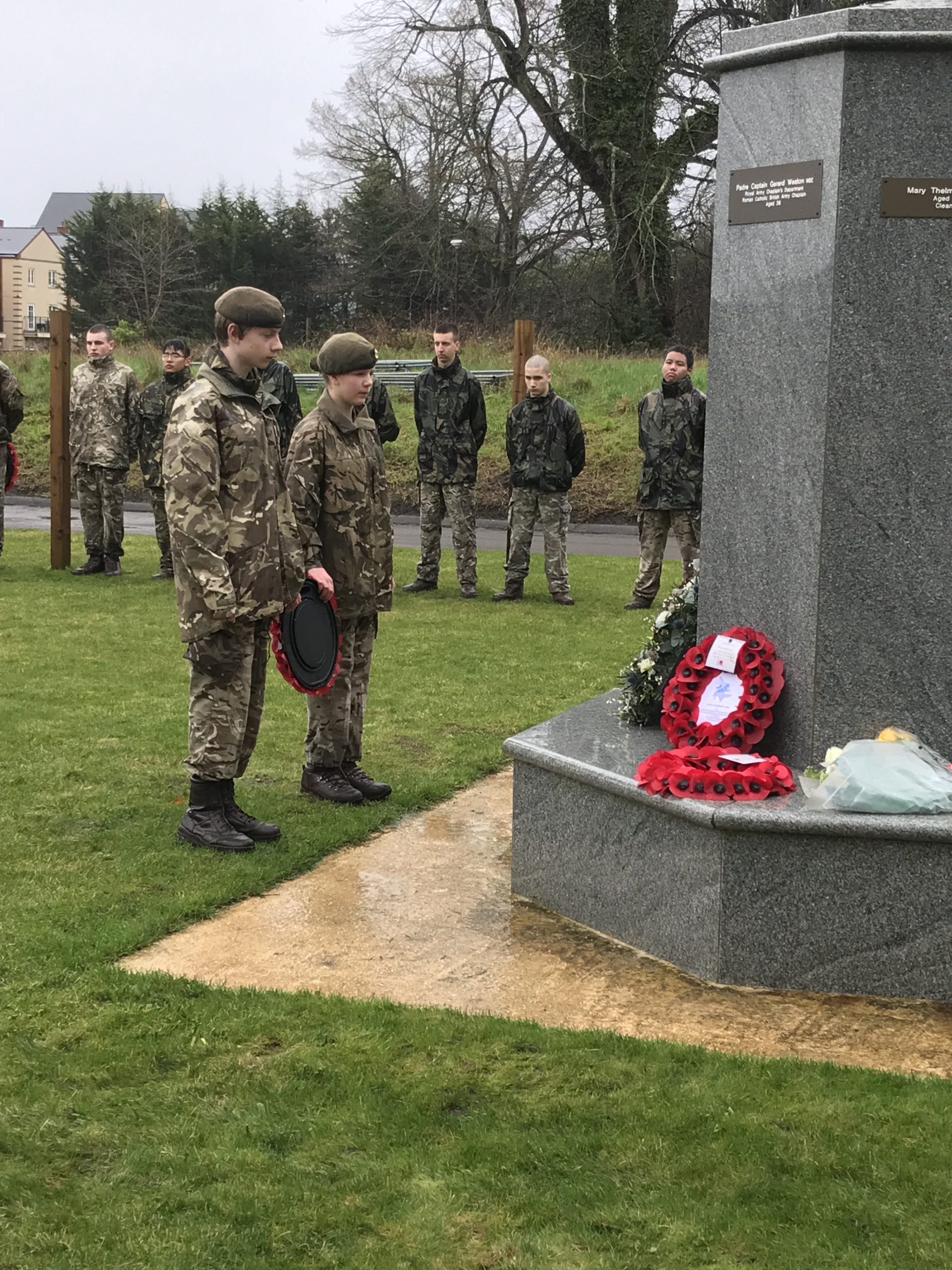 Ash Manor CCF join 16 Brigade Officers Mess Commemoration - Ash Parish News