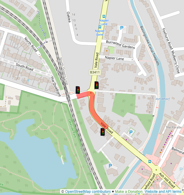 Vale Road 3 way traffic lights - Ash Parish News
